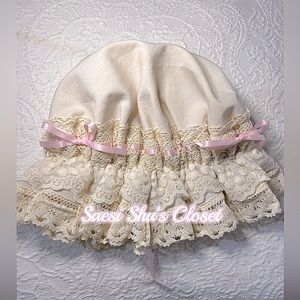 Rococo | Accessories | Nwt Rococo Classic Lolita Lace Ribbon Bonnet In ...